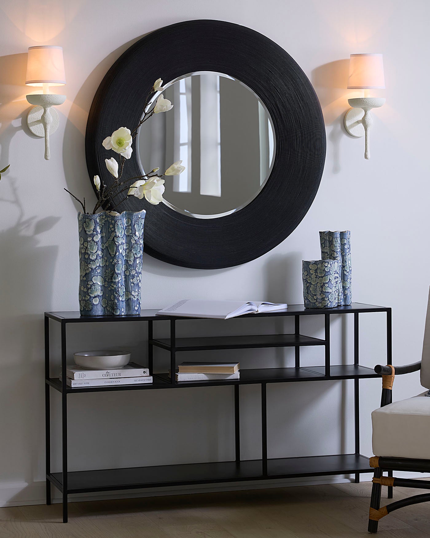 Element Shelved Console Table