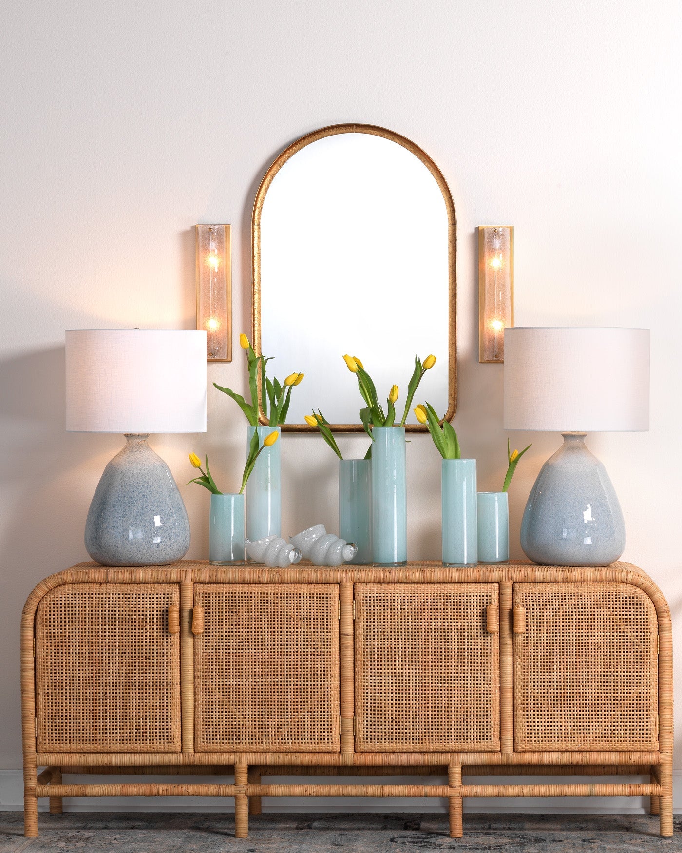 Moet Rounded Sconce - Double